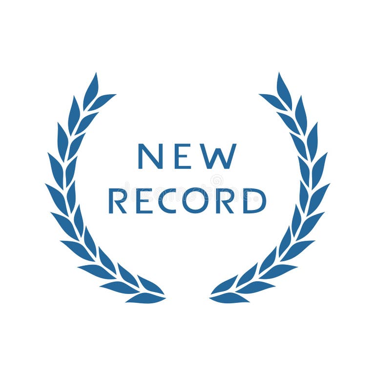 New record symbol stock vector. Illustration of isolated - 292578930
