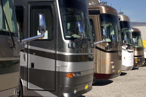 New recreational vehicles stock photo. Image of dealership - 448888