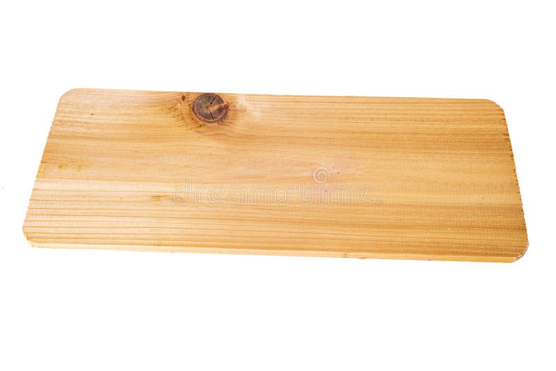New Rectangular Wooden Board, Isolated on White Stock Image - Image of ...
