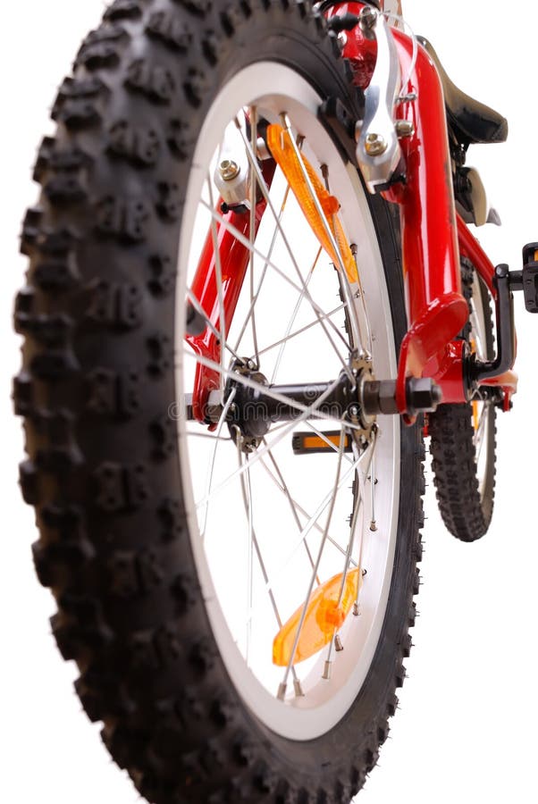 Tyre of Bicycle Wheel, Front View Stock Photo - Image of tire, sport ...