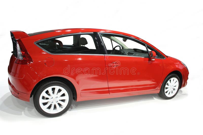 New red car stock photo. Image of isolated, transport - 11036166