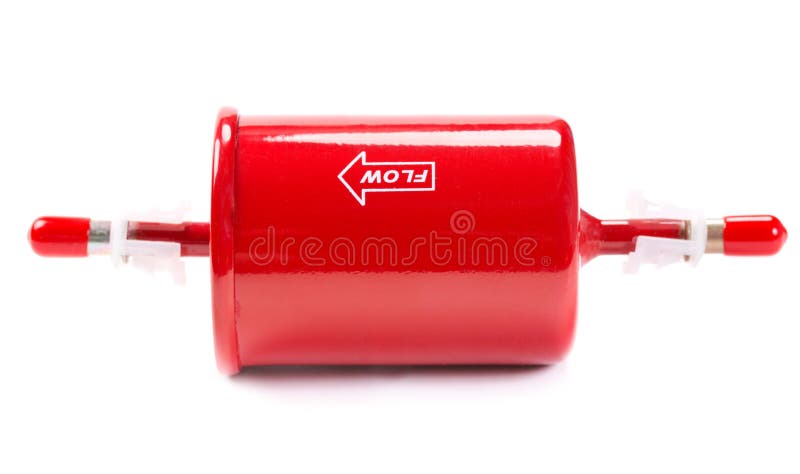 New red car fuel filter stock photo. Image of isolated - 29686392