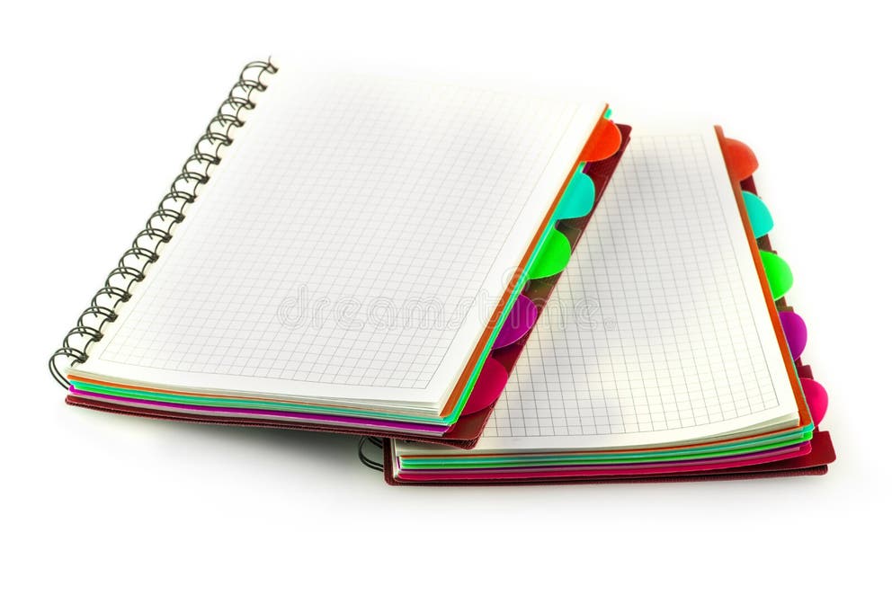 New Red Notebook with Rings Isolated on a White Background Stock Image ...