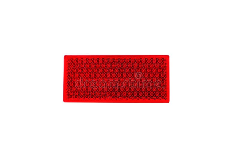 New red reflector stock image. Image of accessory, color - 159541587