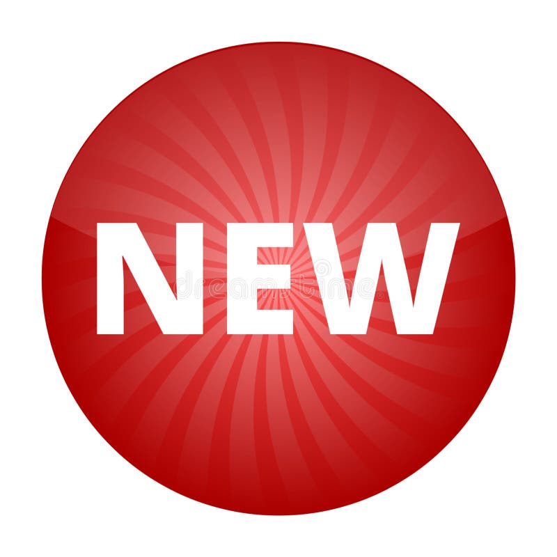 New red sign, button, icon stock vector. Illustration of promotion ...