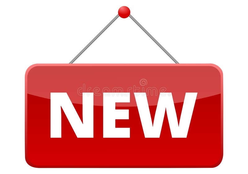 New red sign stock illustration. Illustration of advertising - 92722972