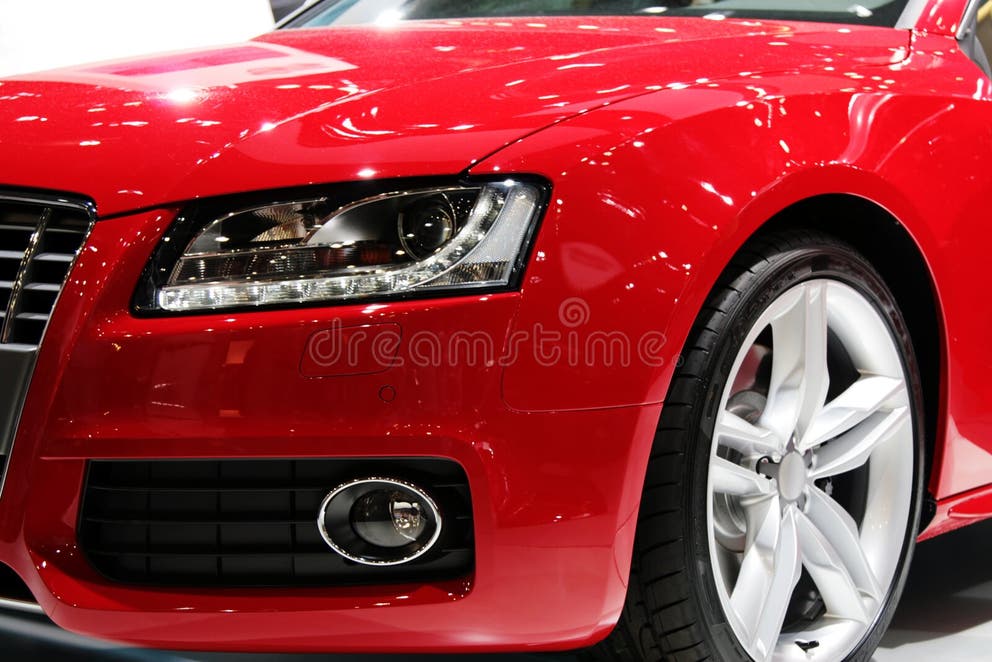 New red sport car stock photo. Image of tuning, traffic - 2609908