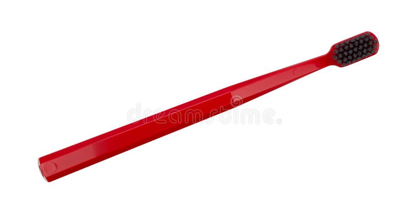New red toothbrush stock photo. Image of lifestyle, space - 193390042