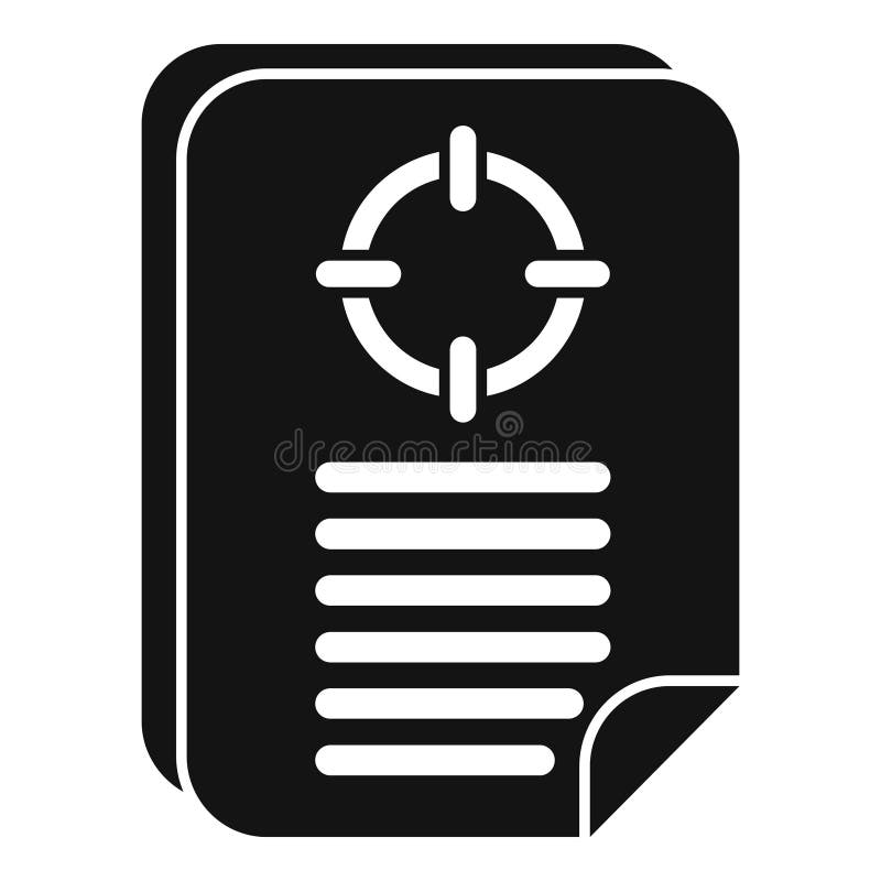 New Registration Target Icon Simple Vector. Form Factor Stock Vector ...