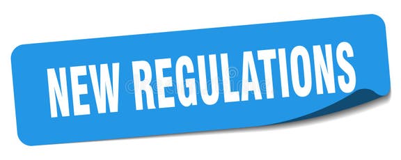 New Regulations Sticker. New Regulations Label Stock Vector ...