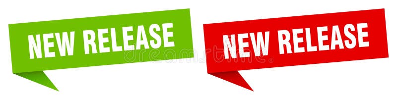 New Release Banner Template. Ribbon Label Sign. Sticker Stock Vector ...