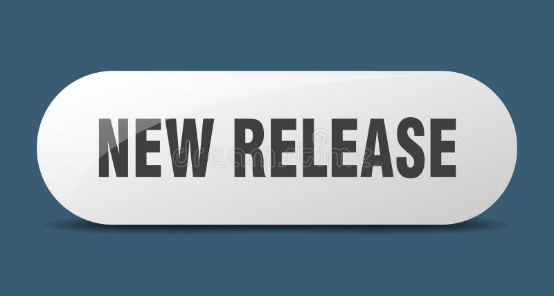 New Release Button. Sticker. Banner. Rounded Glass Sign Stock Vector ...