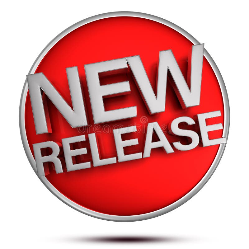 New Release 3d. stock illustration. Illustration of background - 156847471