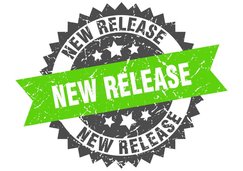 Grunge New Release Stamp And Square Dot Mosaic Ticket Stock Vector ...