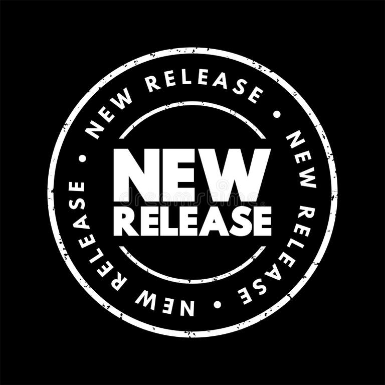 New Release Text Stamp, Concept Background Stock Illustration ...