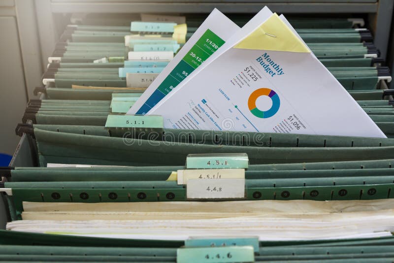 New Report File in Filing Cabinet Stock Image - Image of freedom ...
