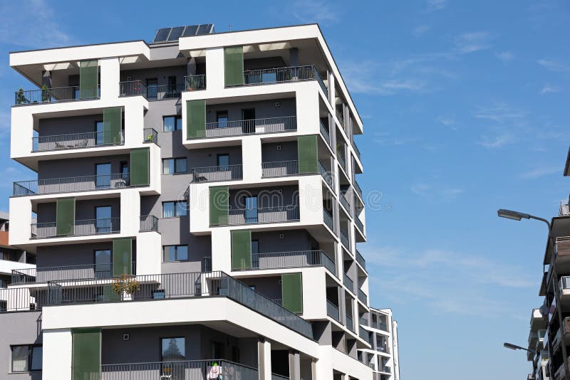 New residential area stock image. Image of estate, modern - 257649913