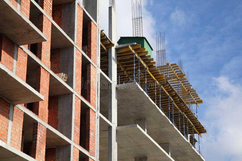 New Residential Area. Construction of a Residential Multi-storey ...