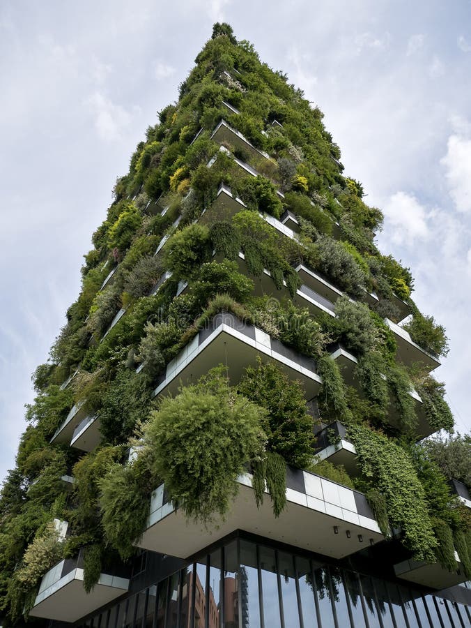 New Residential Building in Milan- Vertical Forest Editorial Photo ...