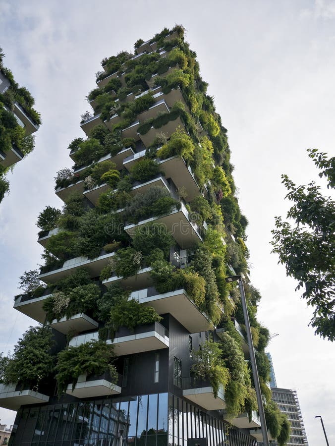 New Residential Building in Milan- Vertical Forest Editorial Stock ...