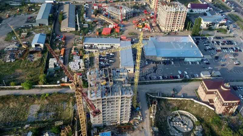 New Residential Complex Under Construction Area with a Developing ...