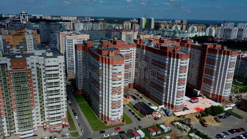 New Residential Complex Under Construction Area with a Developing ...