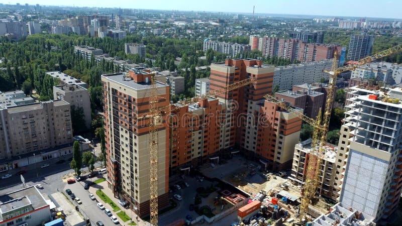 New Residential Complex Under Construction Area with a Developing ...