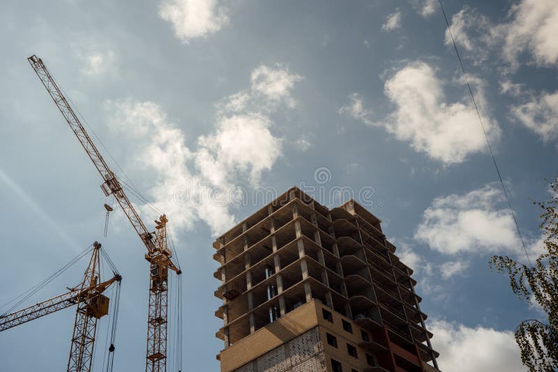 New Residential Complex Under Construction Area with a Developing ...