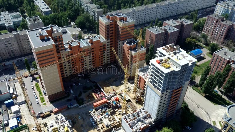 New Residential Complex Under Construction Area with a Developing ...