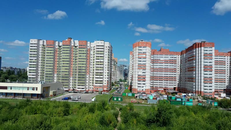 New Residential Complex Under Construction Area with a Developing ...