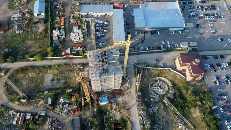 New Residential Complex Under Construction Area with a Developing ...