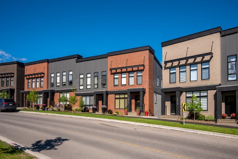 New Residential Development Stock Image - Image of contractor, building ...