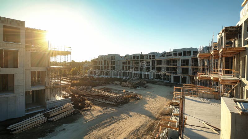 New Residential Development Project Featuring Modern Houses Under ...