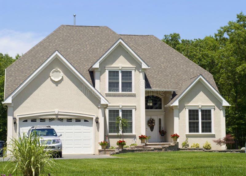 New residential house stock photo. Image of building - 14497216