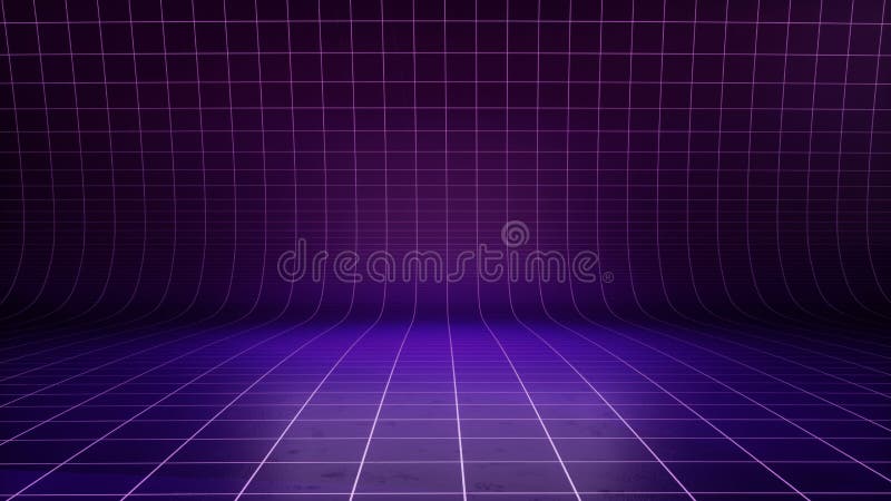 New Retro Wave Virtual Background Stock Illustration - Illustration of ...