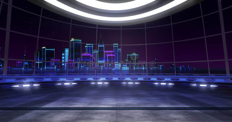 New Retro Wave Virtual Set Backdrop. Ideal for Tv Shows, Presentations ...
