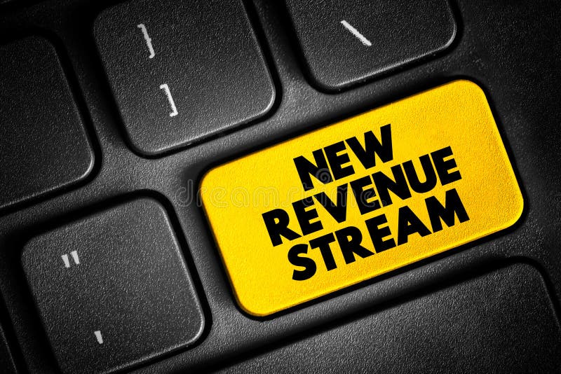 New Revenue Stream Traffic Sign on Blue Sky Stock Image - Image of sign ...