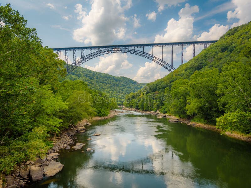 The New River Gorge Bridge, in West Virginia Stock Image - Image of ...