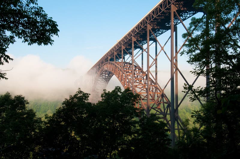 New River Gorge Bridge stock image. Image of connecting - 14785303