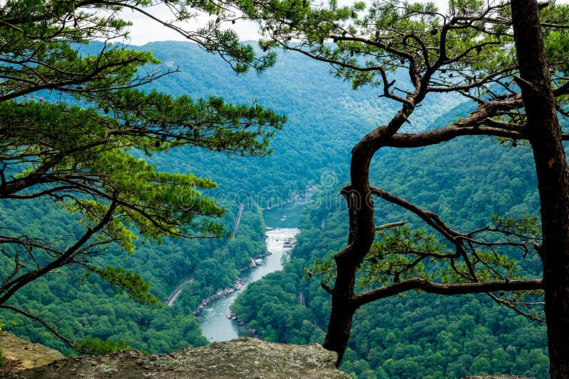 New River Gorge West Virginia from Above Stock Photo - Image of deep ...