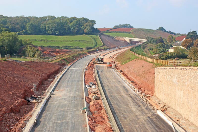 Road Bypass Construction Site Stock Photo - Image of bypass, lift ...