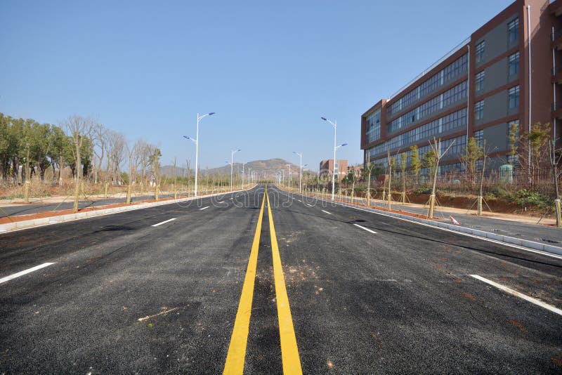 New Road and Infrastructure Use Stock Photo - Image of building ...