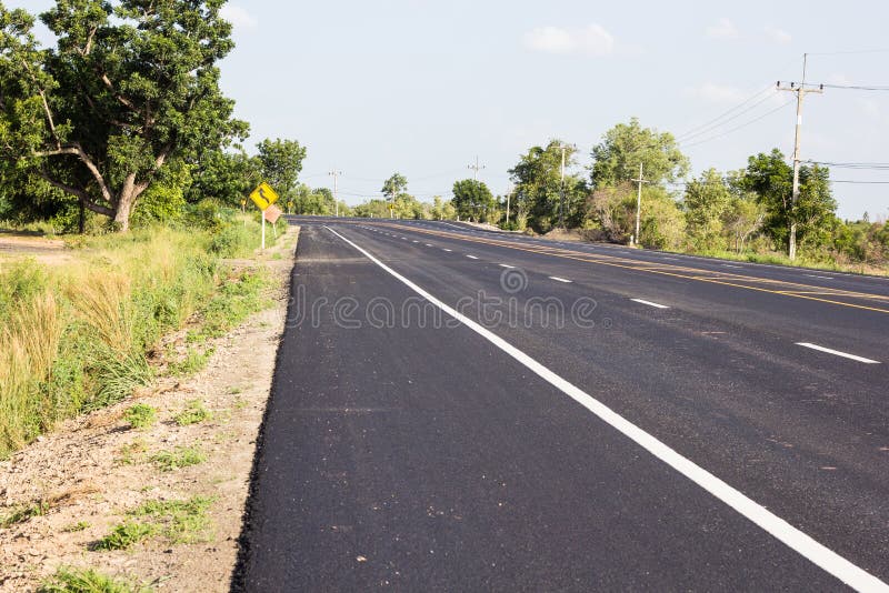 New road stock image. Image of infinity, lane, single - 43587877