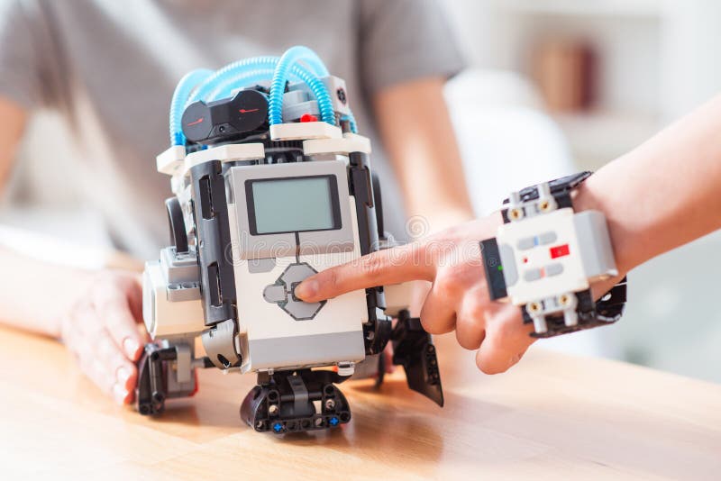 New Robotics Technologies for House Stock Image - Image of computer ...