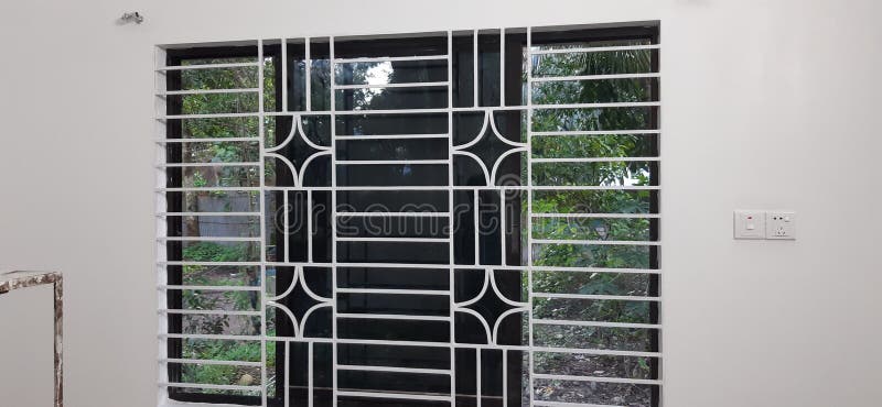 New Room White Colour Window Stock Image - Image of porch, facade ...