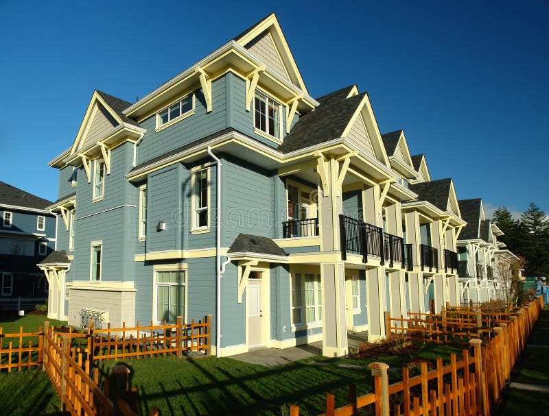 New Homes Houses Neighbourhood Stock Photo - Image of homes, mortgage ...