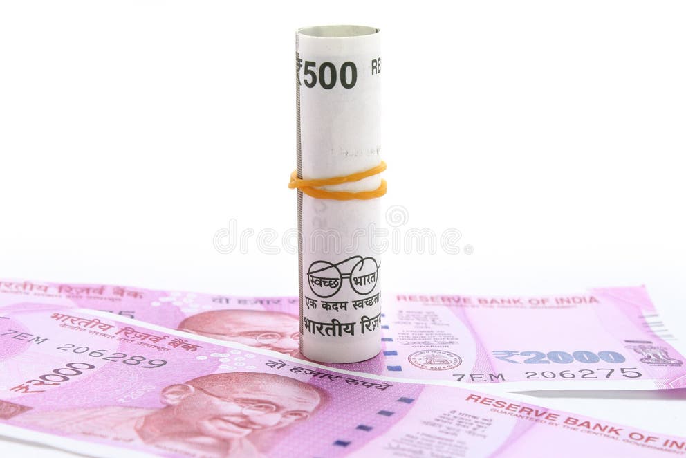 New 500 and 1000 rs notes stock photo. Image of glass - 89044418