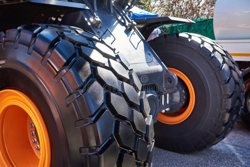 Rubber tire of tractor stock image. Image of stairs - 274767435