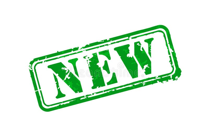 New rubber stamp stock vector. Illustration of blot, green - 83717662