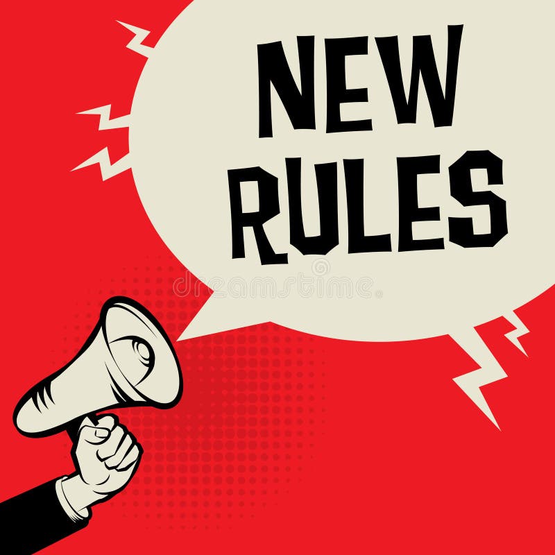 New Rules business concept stock vector. Illustration of management ...